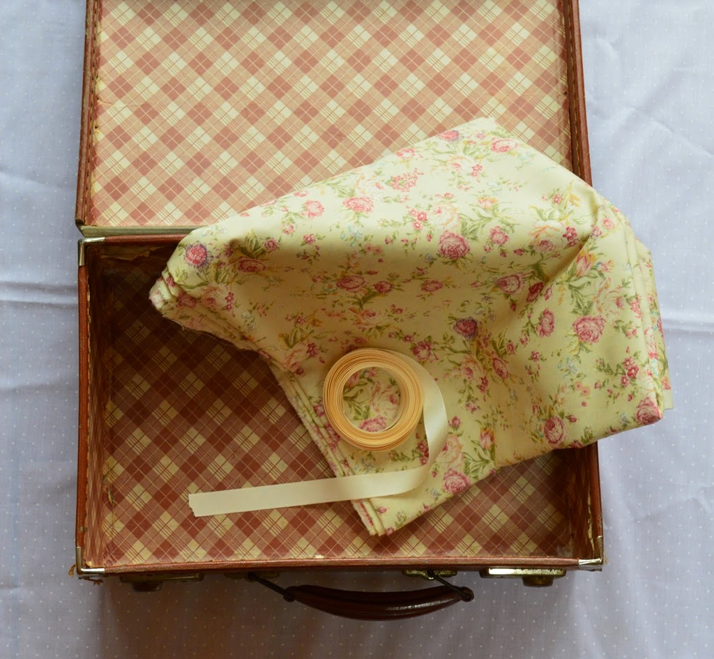 Louise Dawson Design: Small Project Challenge- Lining Vintage Suitcases!