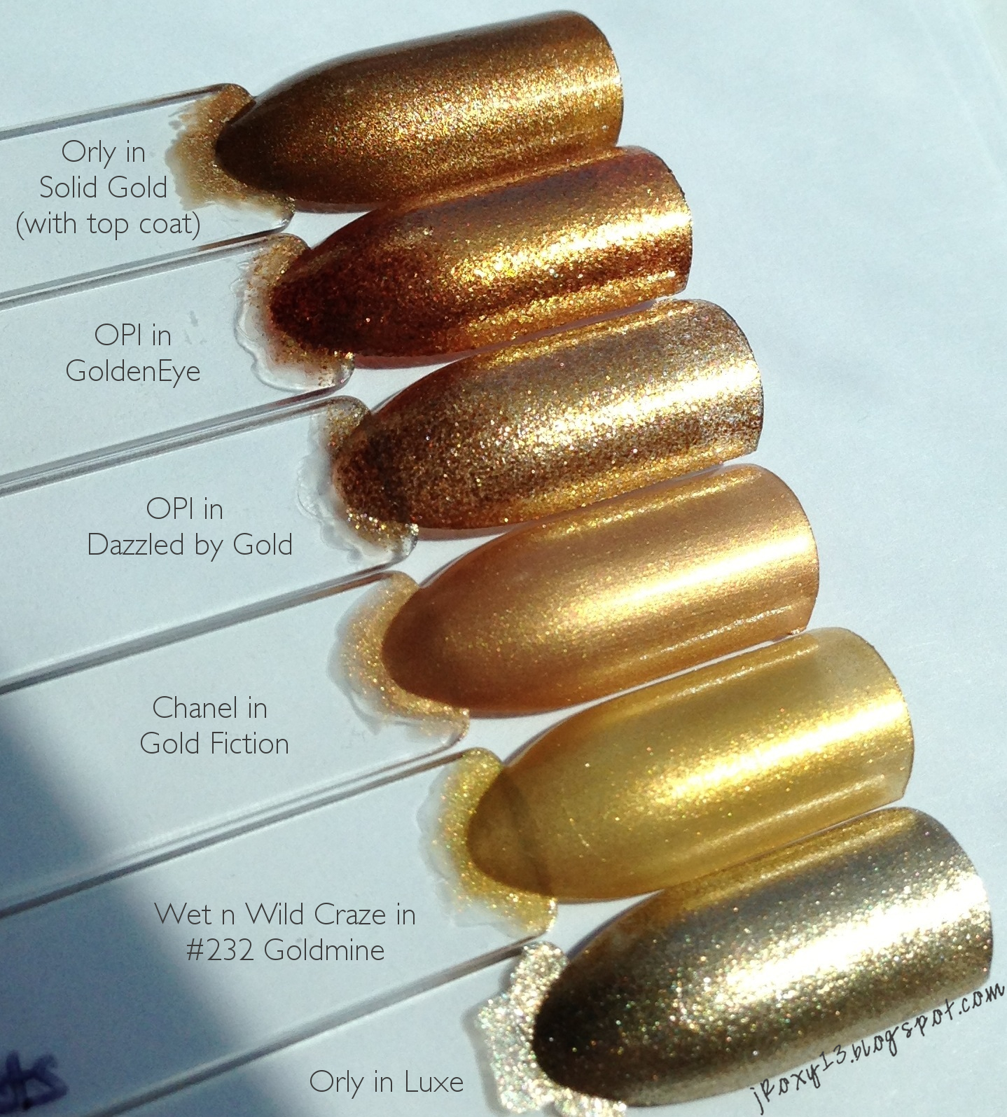 OPI in GoldenEye + Comparisons