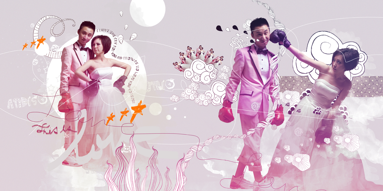 Rene Guillen - Photography: Sumio and Andison - prenup layout