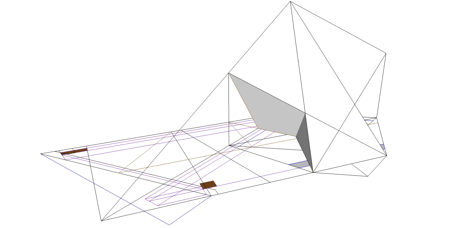 Roof Framing Geometry: Rising Purlin with Rafter Seat Cuts