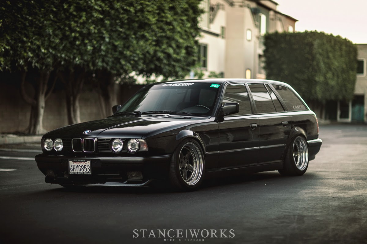 The Sport Wagon Enthusiast : Turbocharged E34 Touring Shreds Tires ...