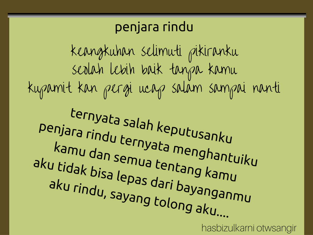 kaka-kata puitis terbaru