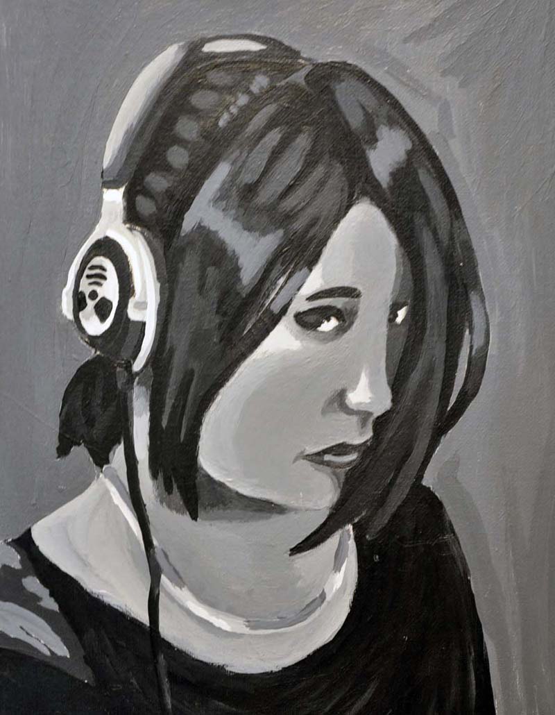 Student Art: Achromatic Portraits