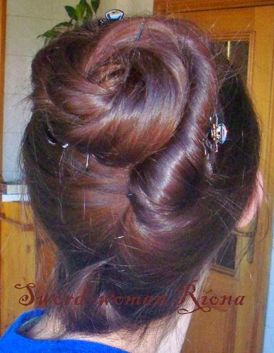 A Sword-woman's Natural Hair blog: The Seashell bun