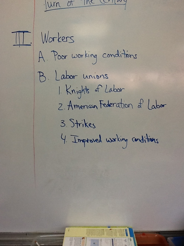 Mrs. Dyer's 5th Grade Class Blog: Social Studies Notes: Turn of the Century