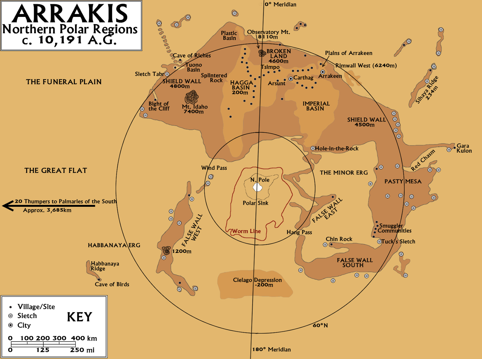 The Wertzone: SF&F Questions: How large is Arrakis?