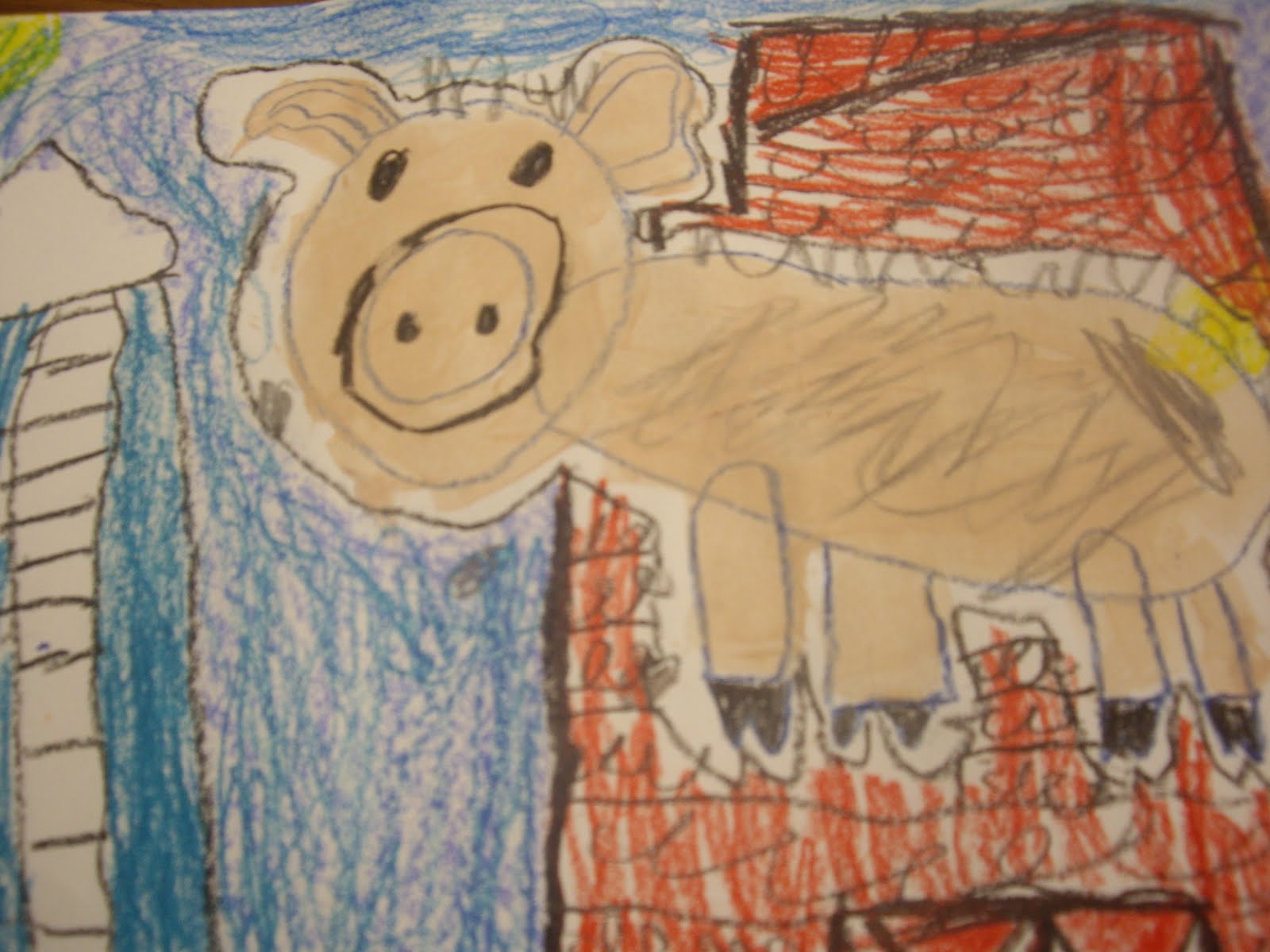 a palette of primary grade kids book making: painted pigs from ...