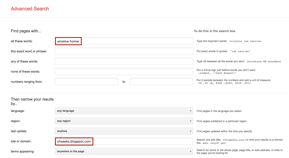 how to search a specific site | HOW-TO of the week