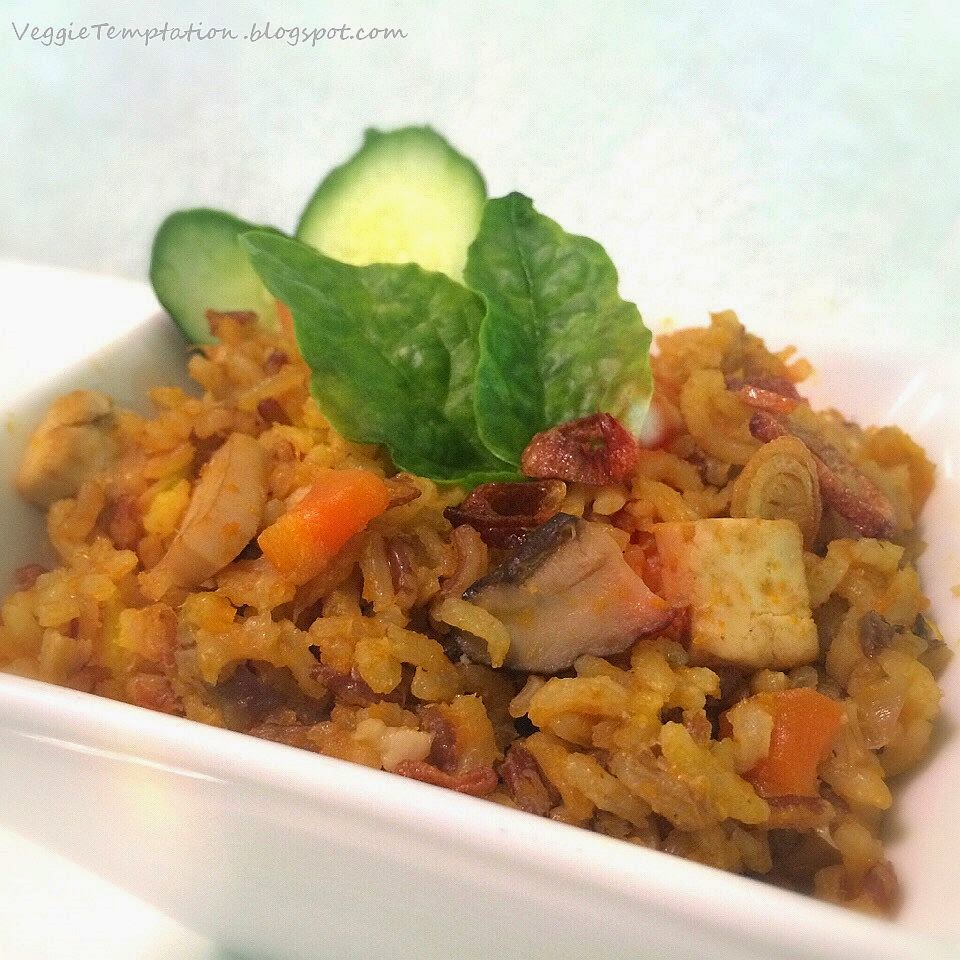 ♥ Veggie Temptation: Vegan/Vegetarian Pumpkin Rice (One-Pot)