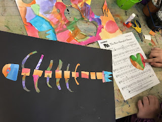 Art Room Blog: 3rd grade Fish Bones...