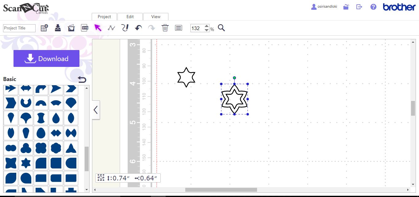 How to make a simple and detailed stencil in Brother Scan and Cut ...
