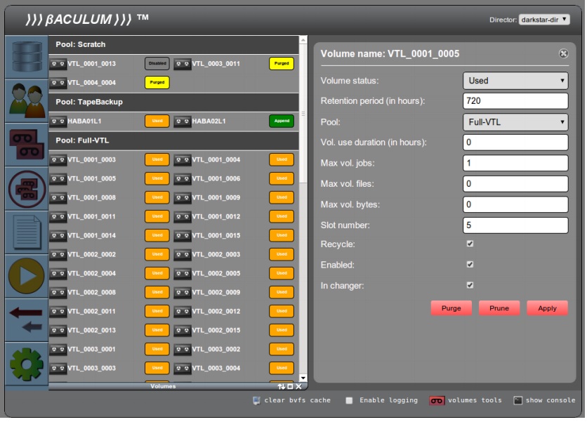 Marcalefi Ciência e Tecnologia: Sistema bacula com interface WEB-"BACULUM"