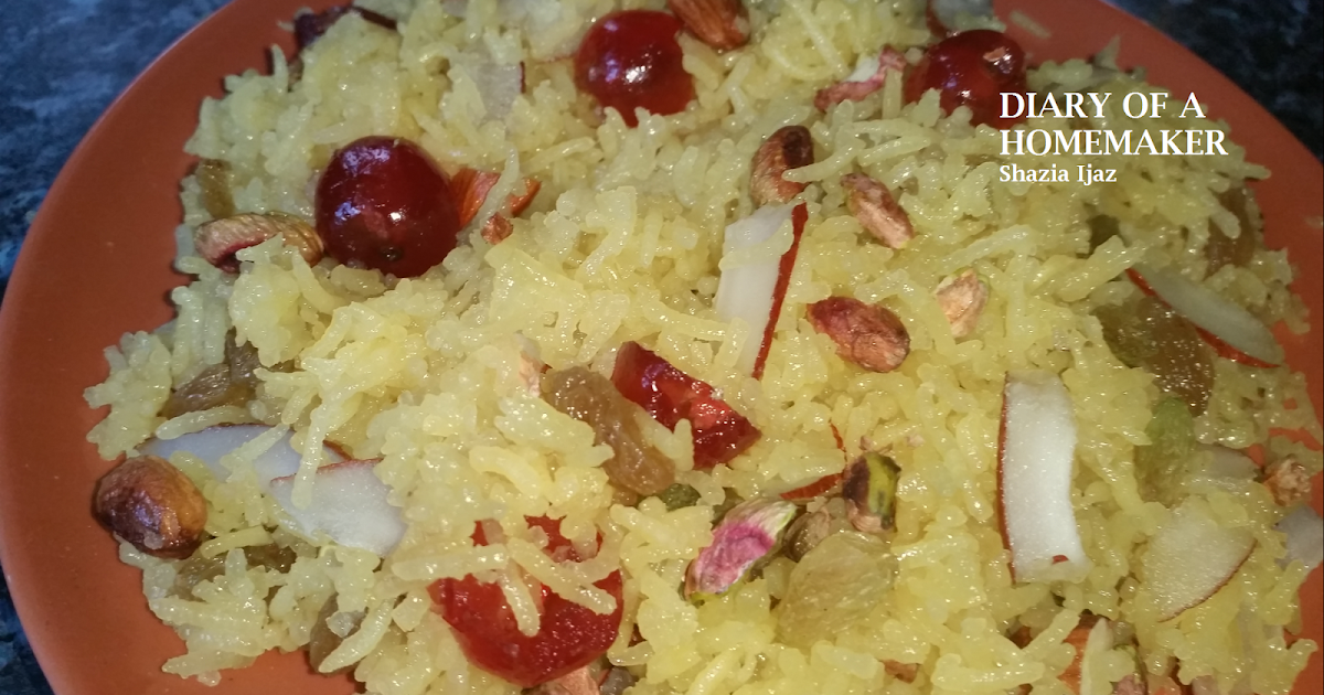 Zarda Rice Recipe