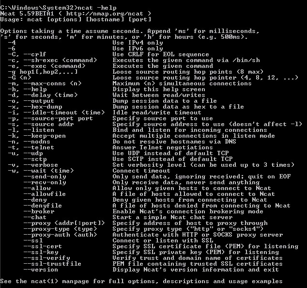 How to install netcat on windows 7 - asldt