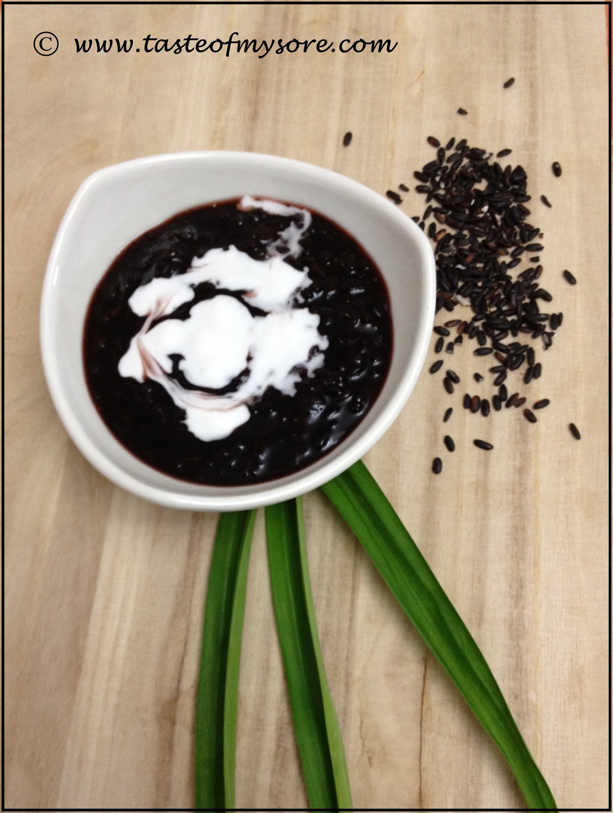 Taste of Mysore: Pulut Hitam ~ Black Glutinous Rice Pudding