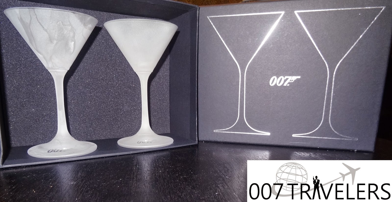 007 TRAVELERS: 007 Item: 007 Martini glasses