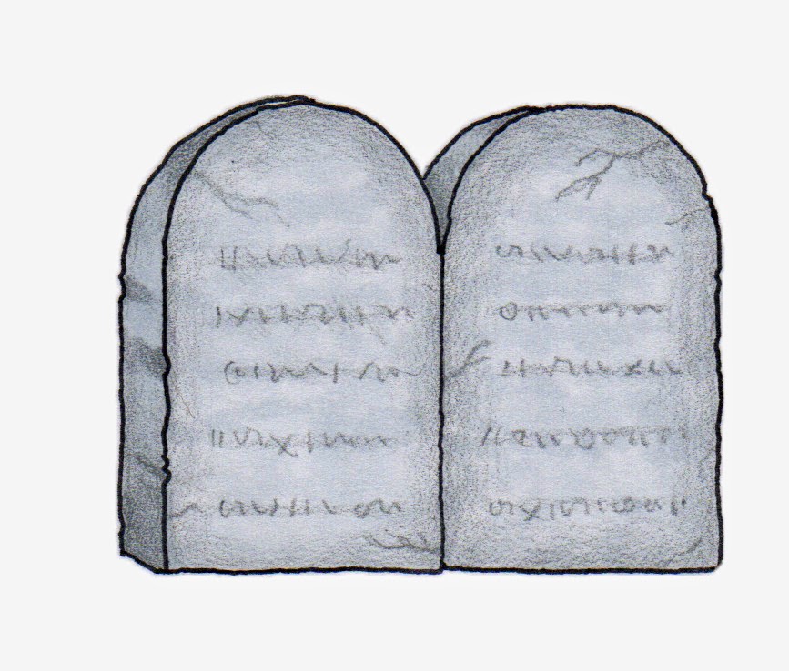 10 Commandments Tablets Blank