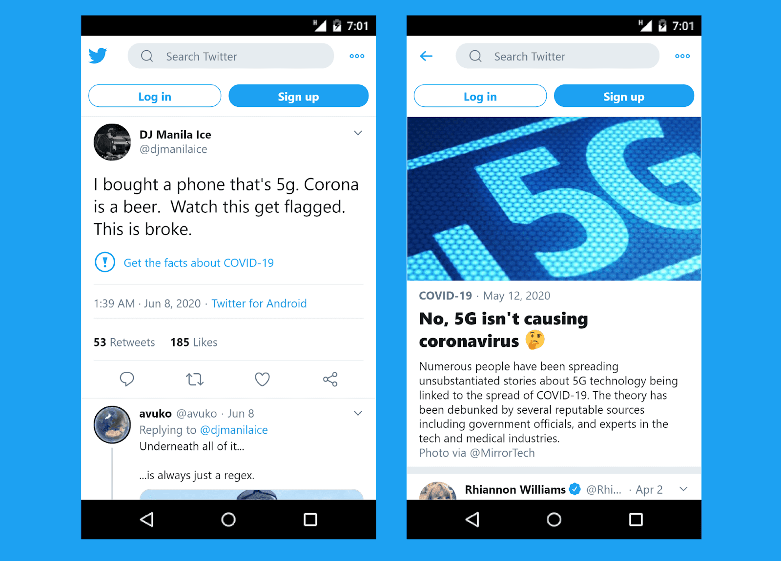 Twitter Now Fact-Checks Tweets Mentioning Conspiracy Theories About 5G ...