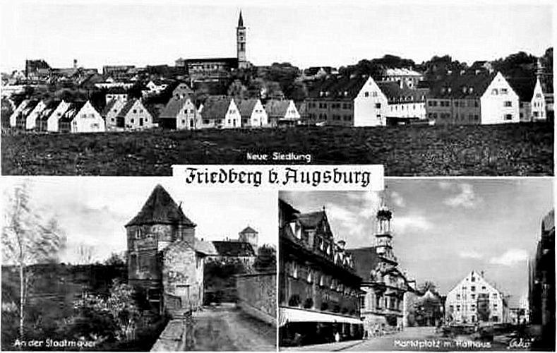 Historische Romane aus dem Wittelsbacher Land: Postkarte von Friedberg