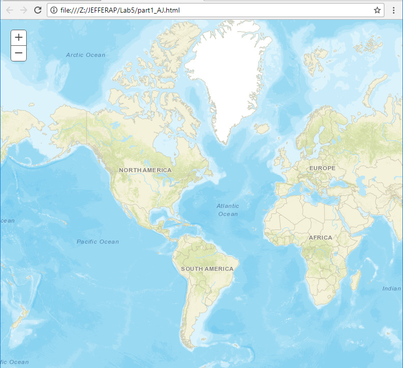 Geography 455: Web GIS: Web GIS Lab 5: ArcGIS API for JavaScript 1