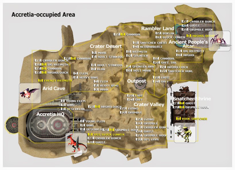 RF Pedia: Lokasi Monster Pada Peta
