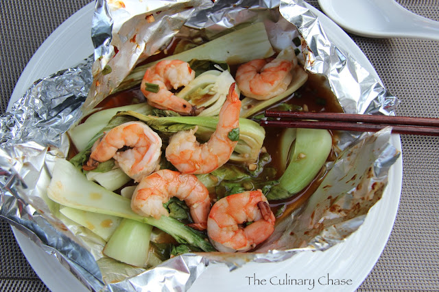 Soy and Ginger Shrimp Packets - The Culinary Chase