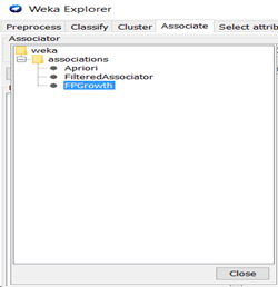 GR SOLUTION: FP-Growth Algorithm implementation in weka tool