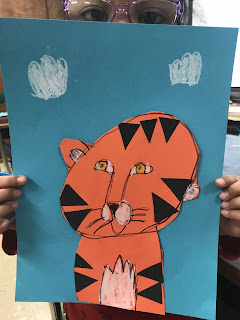 Elements of the Art Room: Kindergarten Tiger Collage