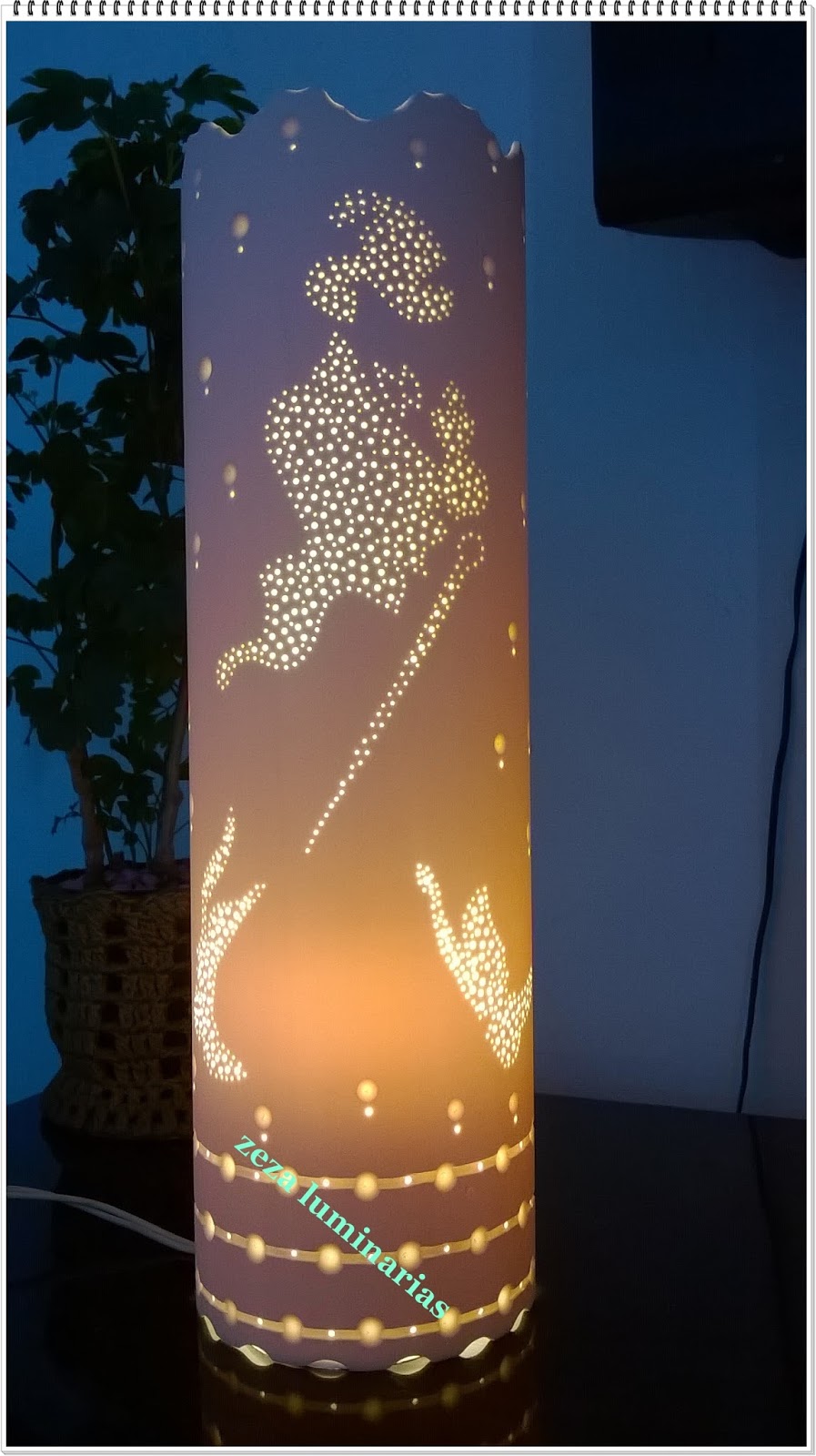 Zeza Luminárias RN: luminária em pvc...