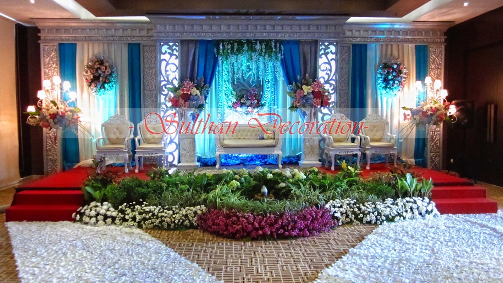 Baru 29+ Dekorasi Pelaminan Nuansa Biru