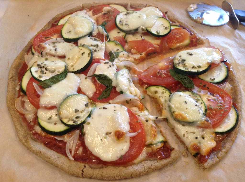 Base pizza integral de flocos de aveia, farelo e linhaça (saudável; sem ...