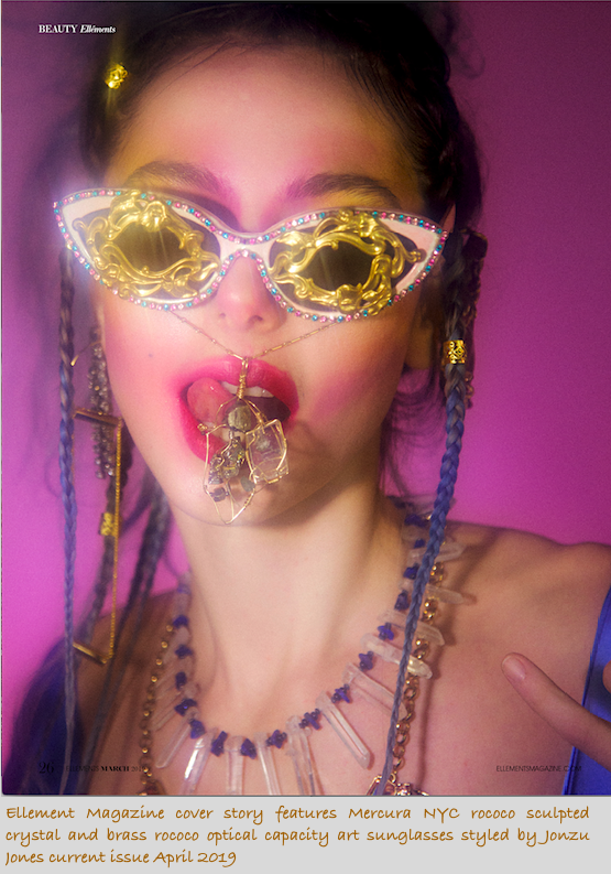 Collectors Love Love Love MERCURA NYC Eyewear & Bo: Ellements Magazine cover story features ...