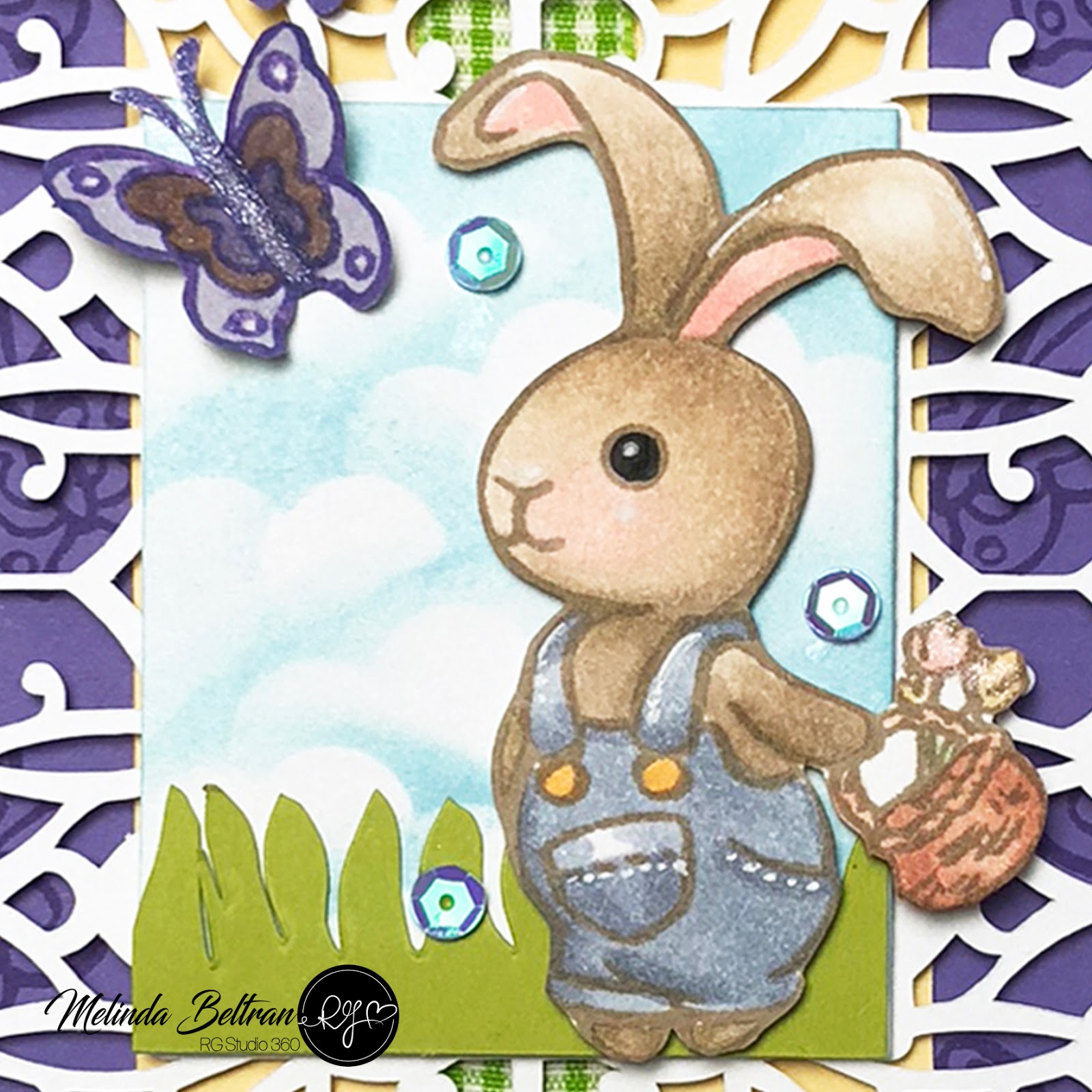 CraftyMelinda.com: Happy Easter | RGAvenue Bunny Stamp