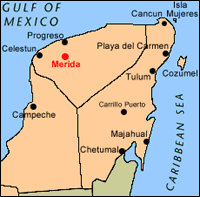 Mapa de Mérida Político Región | Mapa Político Ciudad Región Geográfica ...