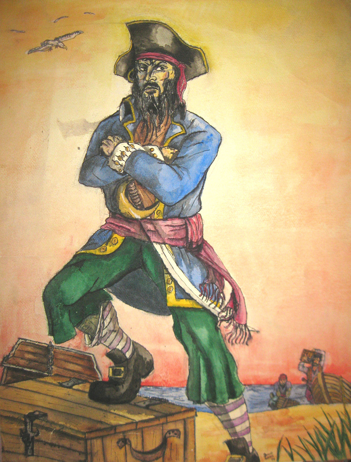 DAVE LOWE DESIGN the Blog: Old Pirates On Watercolor Tides