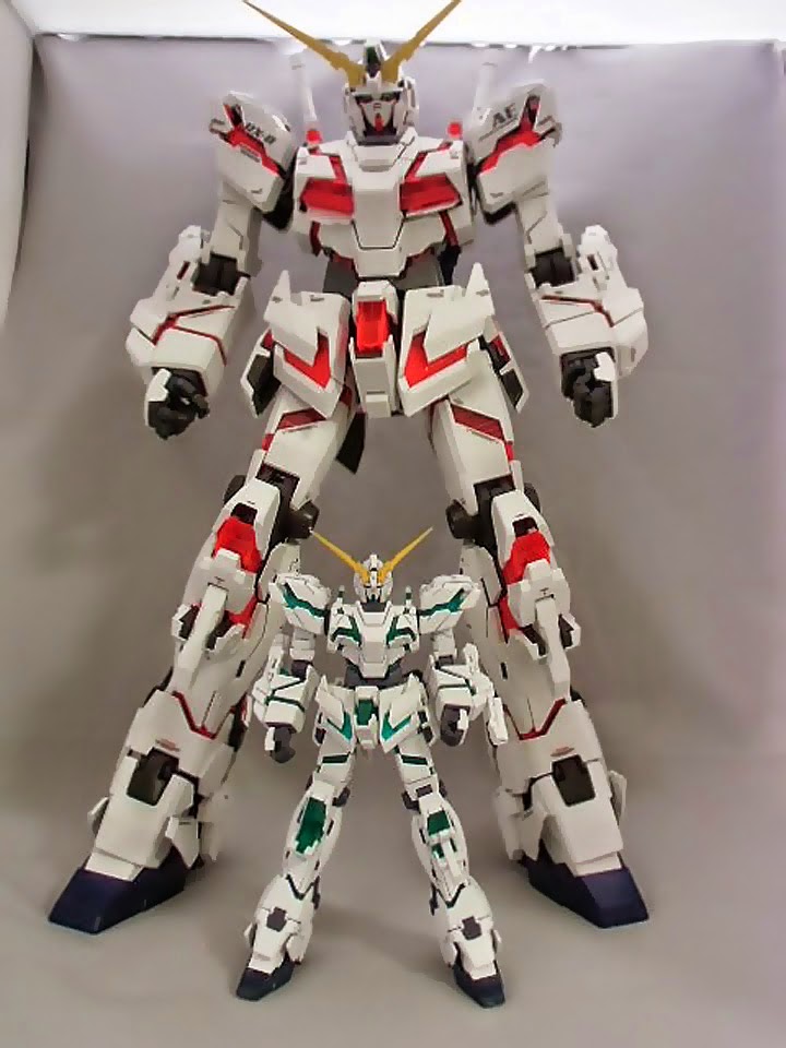 Perfect Grade Unicorn Gundam with LED Sample Builds