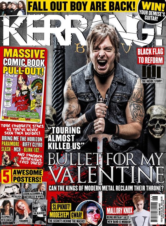 BULLET FOR MY VALENTINE EN LA PORTADA DE LA NUEVA KERRANG! (1452 ...
