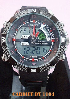 JAM TANGAN CARDIFF WATERPROOF: JAM CARDIFF SPORTY & TRENDY