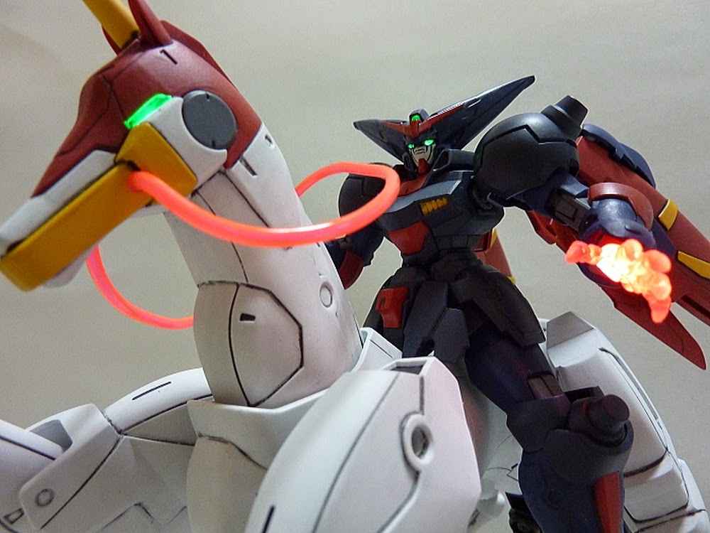 Custom Build: HGFC 1/144 Master Gundam + Fuunsaiki with LED