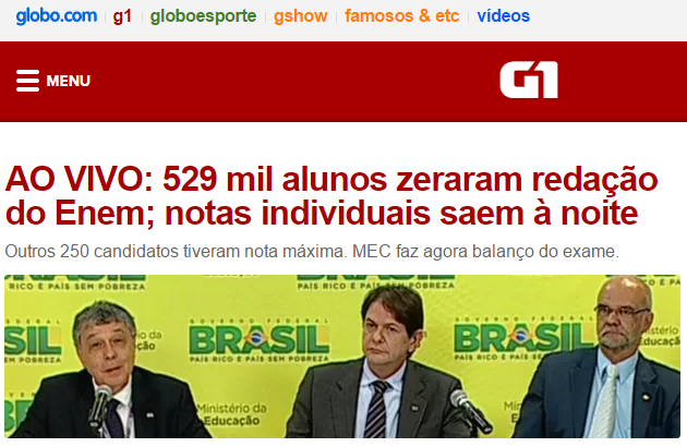 Direto do Cockpit: Educação Nota ZERO