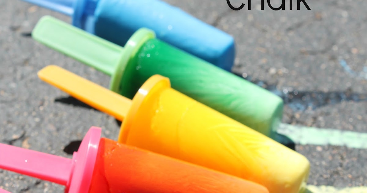 Frozen Popsicle Chalk ~ Reading Confetti