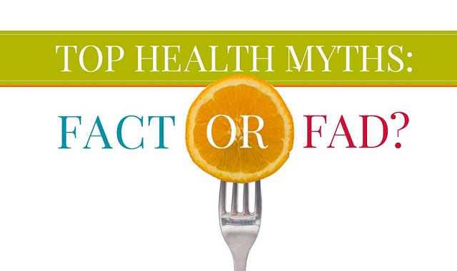 Top Health Myths: Fact or Fad? #infographic - Visualistan