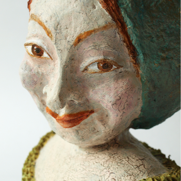 Buste van papier maché | Paper mache bust