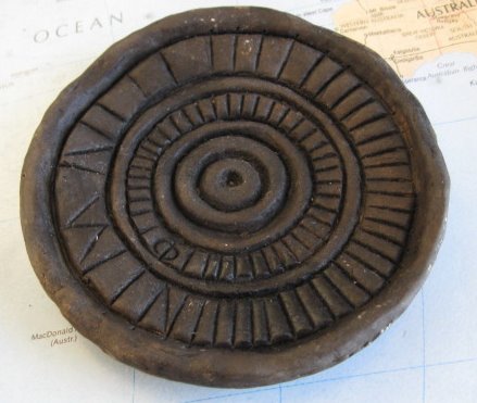 The Eighth Scroll: Pottery Artifacts: Sundial from Qumran