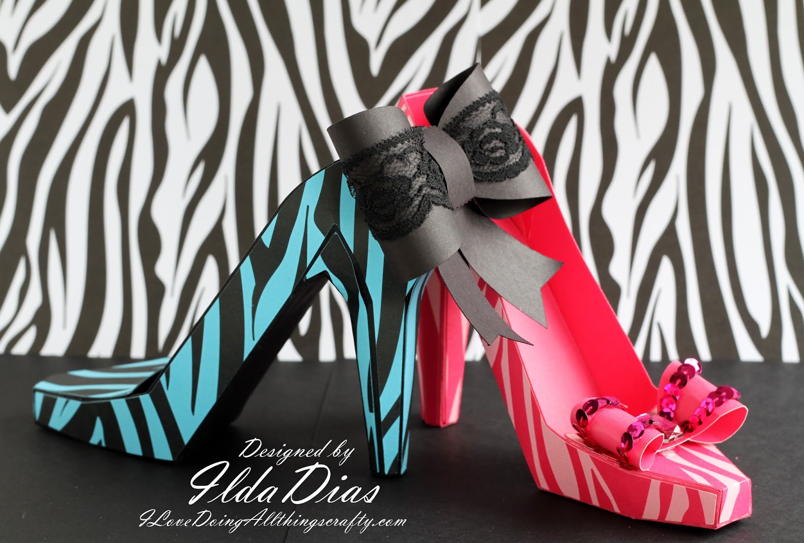 I Love Doing All Things Crafty: 3D High Heel Paper Shoe | SVG Cuts