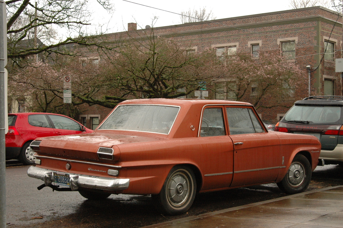 OLD PARKED CARS.: 1966 Studebaker Commander.