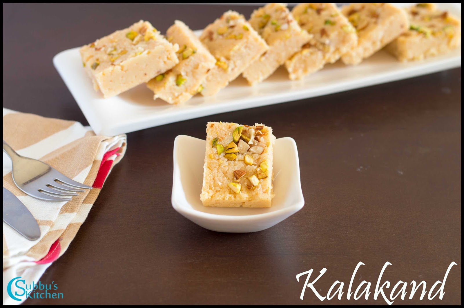Kalakand Recipe | Instant Kalakand Recipe using Ricotta Cheese - Subbus ...