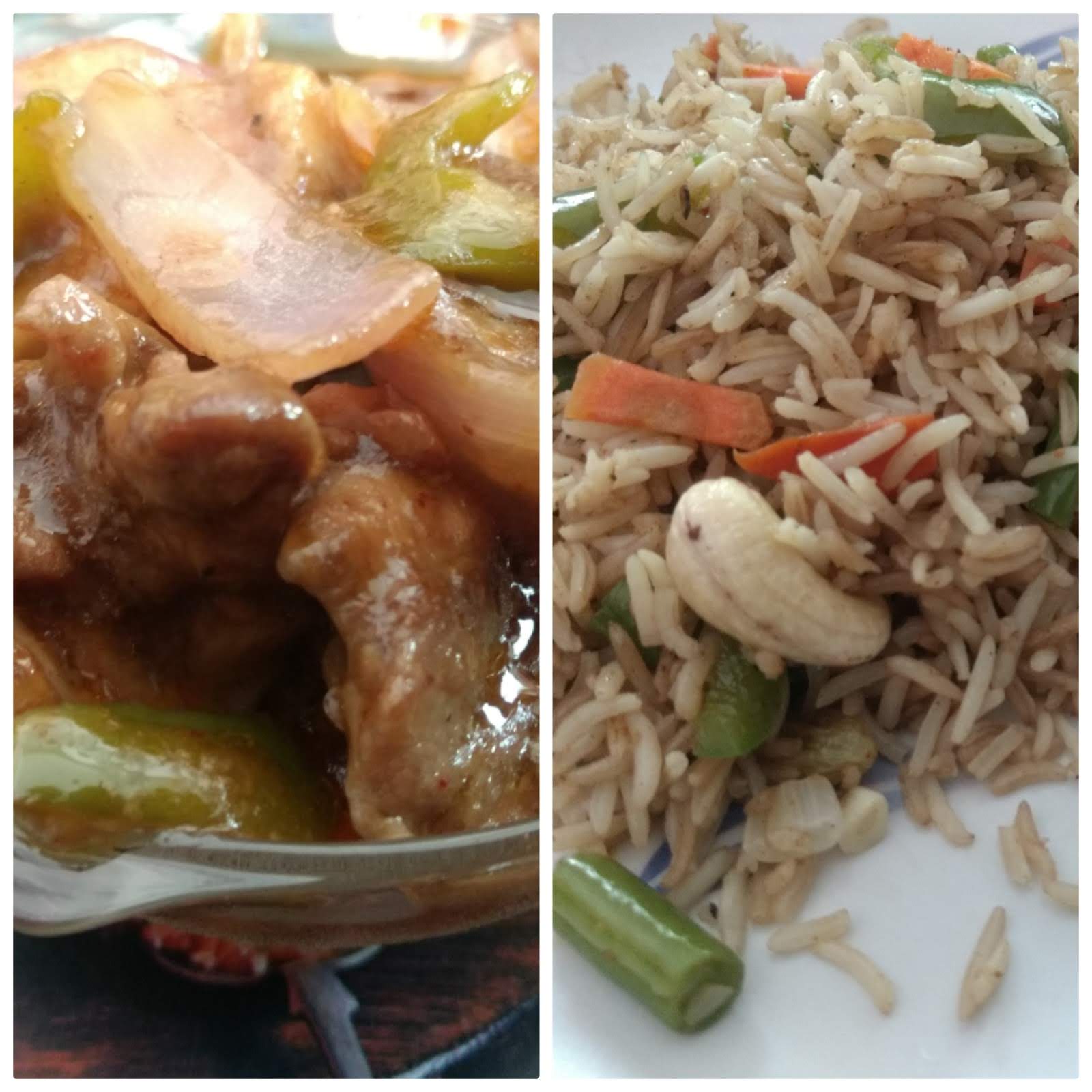 Chilli Chicken and Veg Fried Rice-RECIPE. - Debosmriti- Travel,Food and ...