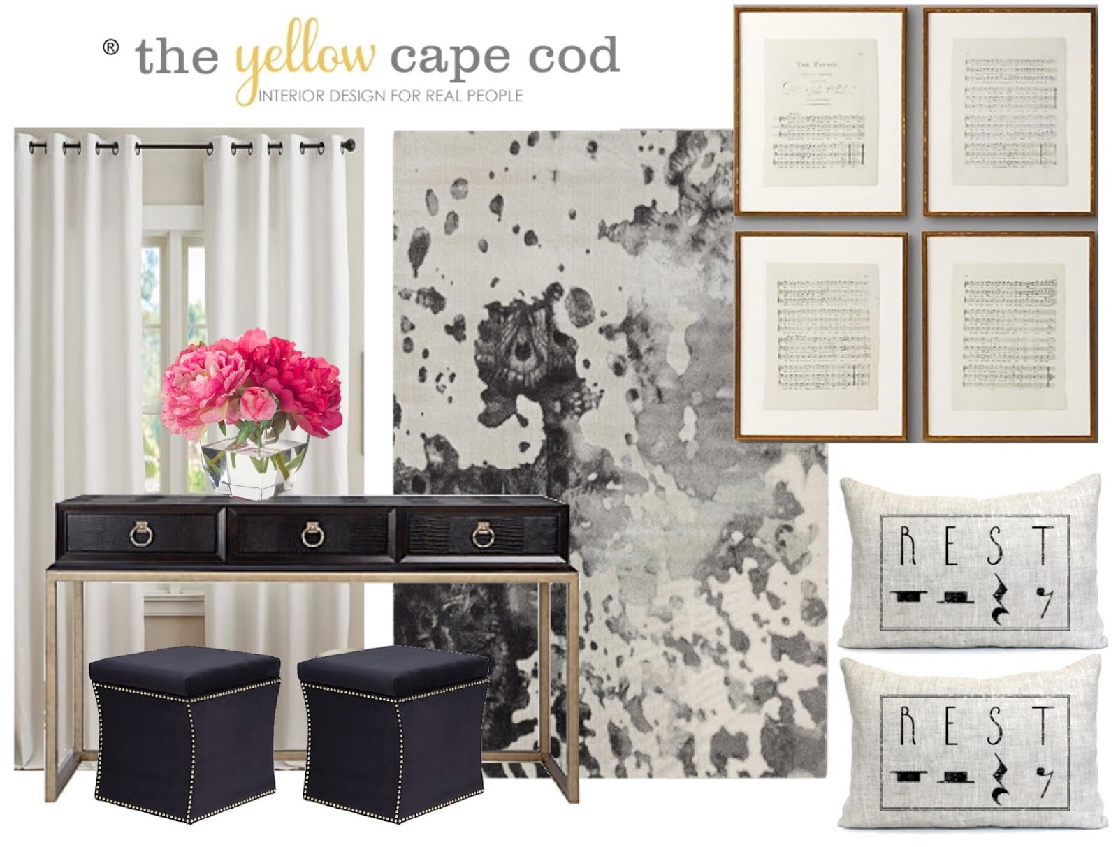 The Yellow Cape Cod: Danielle's Music Room