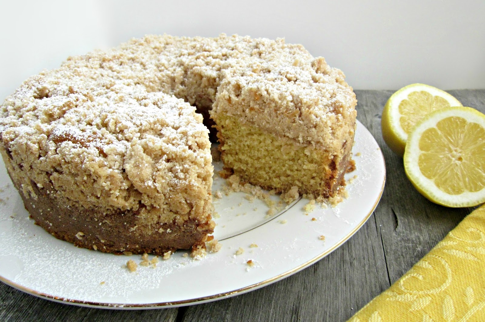 Hungry Couple: Lemon Coffee Cake with Crumb Topping
